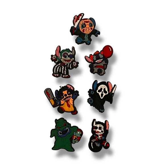 Accessories | 7 Disney Character Lilo Stitch Charm Jibbitz For Crocs ...